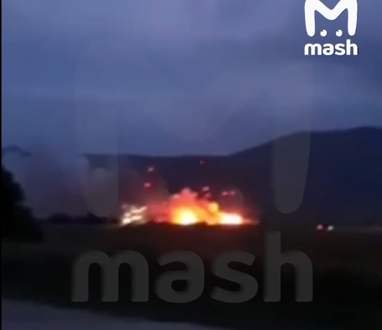 На военном полигоне в Крыму произошел пожар эвакуируют жителей четырех